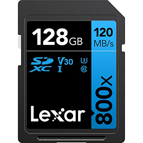 Lexar LSL660X001T-RNNNU SL660 Blaze Gaming Portable Solid State Drive, 1TB Bundle 128GB High-Performance 800x UHS-I SDHC Memory Card (Blue Series)