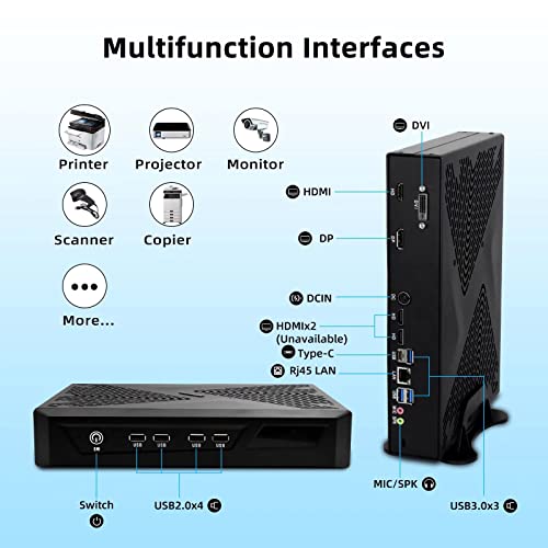 BASOARO Gaming Mini PC Windows 11, Gaming Desktop PC Core i9 11900, 32G RAM 512G SSD, HD/DP/DVI, Support 8K, Gigabit Ethernet, USB3.0, USB 2.0, Dual Band WiFi, BT, Micro PC for Gaming