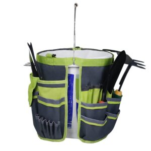 YAGIS-S Bucket Tool Organizer, 5 Gallon Bucket Tool Organizer, Garden Tools Bucket Bag, with 34 Pockets, Suitable for Male and Female Gardeners