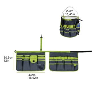 YAGIS-S Bucket Tool Organizer, 5 Gallon Bucket Tool Organizer, Garden Tools Bucket Bag, with 34 Pockets, Suitable for Male and Female Gardeners