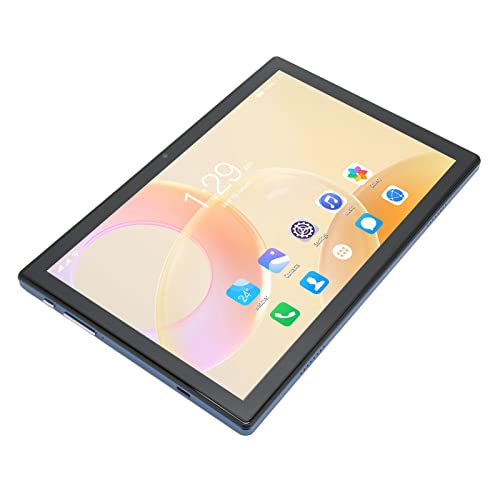 soobu 10 Inch Tablet, Dual Camera 4G Network Office Tablet Blue 6GB RAM 256GB ROM IPS Screen for School (US Plug)