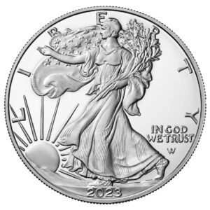 2023 W American Silver Eagle 1 Ounce Coin in OGP with CoA Dollar Proof US Mint