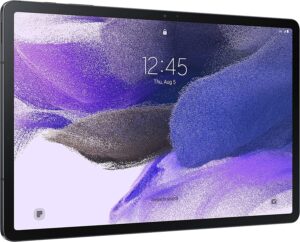 samsung galaxy tab s7 fe 12.4-in tablet with s pen, 128gb, mystic black, sm-t733nzkexar