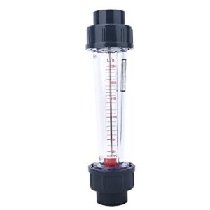 lzs-25（d）liquid flowing meters 250-2500l/h tube type water rotameter plastic flat mouth flowmeter 32mm/1.26in waterflow controllers hydraulic valve fittings