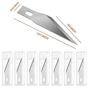 Exacto Knife Craft Knife Hobby Knife 74 Pack with 4 Upgrade Sharp Hobby Knives and 70 Spare Knife Blades, 150 PCS Exacto Knife Blades #11 Sharp Hobby Knife Blades