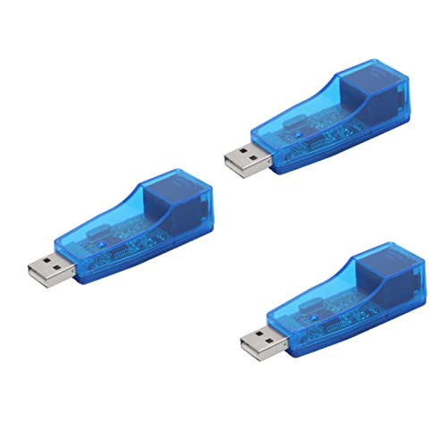 SOLUSTRE 3pcs universal adapter USB adaptor 10/100 ethernet USB lan USB ethernet adapter USB adpter chip computer