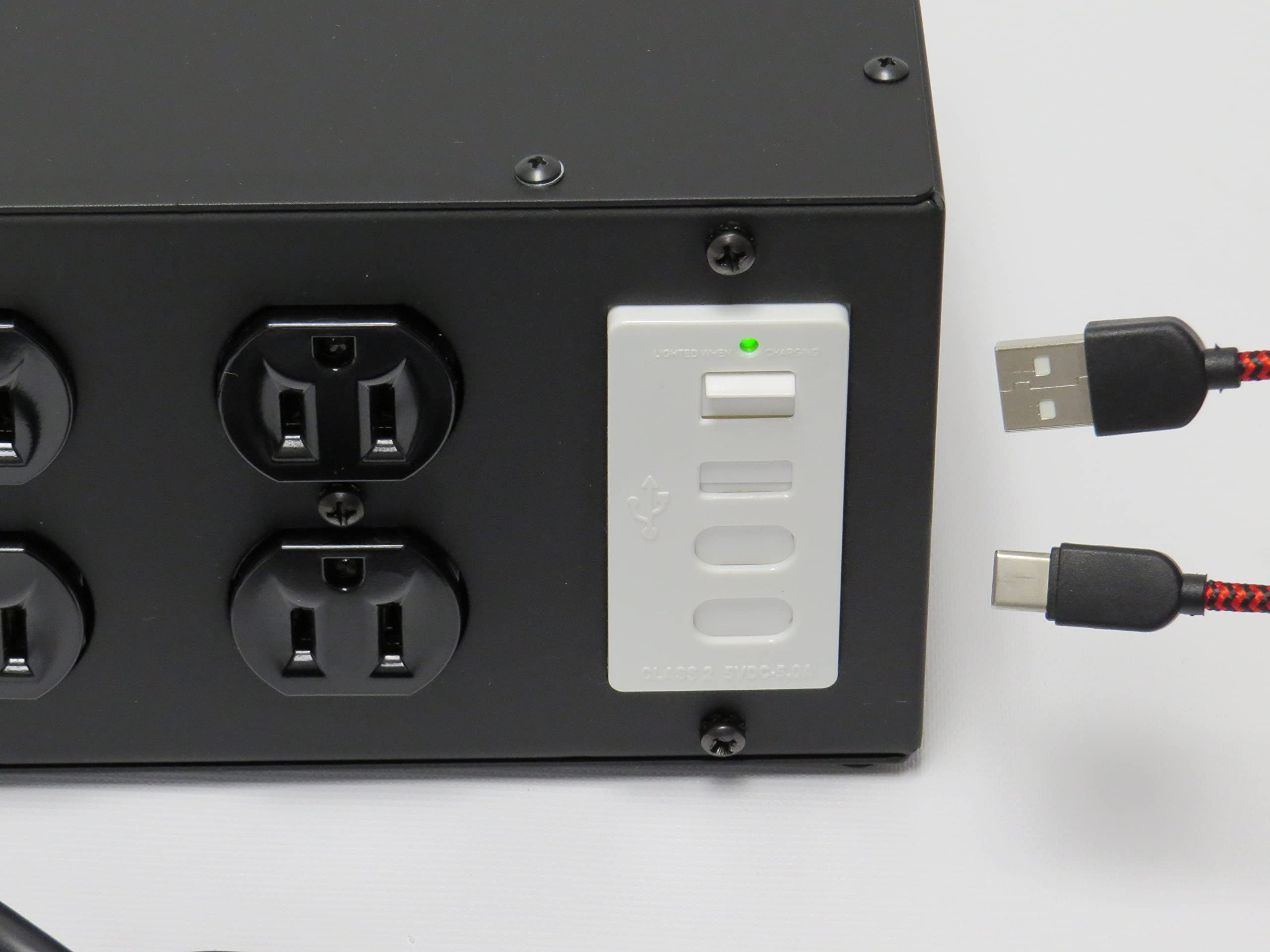 ZeroSurge 6R15W-4USB - 6 Outlet Plug-in Surge Protector and 4 Port USB Charger Version 2