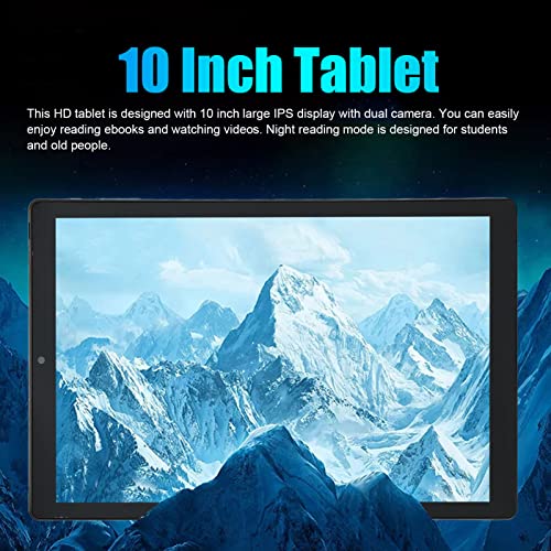 FOTABPYTI Student Tablet, Office Tablet 4GB RAM 64GB ROM 5000mAh 10 Inch for Travel (US Plug)