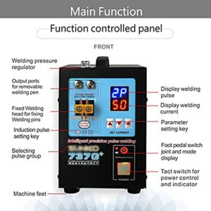 ALSUP Battery spot Welding Machine,4.3 KW High Power Automatic Spot Welding Machine for 18650 Lithium Batteries Pulse Spot Welding Devices