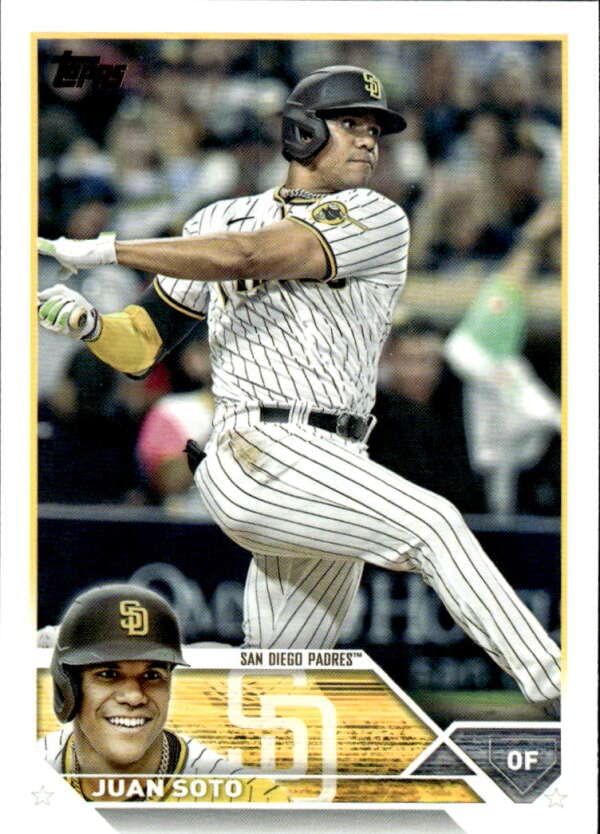 2023 TOPPS #1 JUAN SOTO SAN DIEGO PADRES BASEBALL OFFICIAL TRADING CARD OF THE MLB