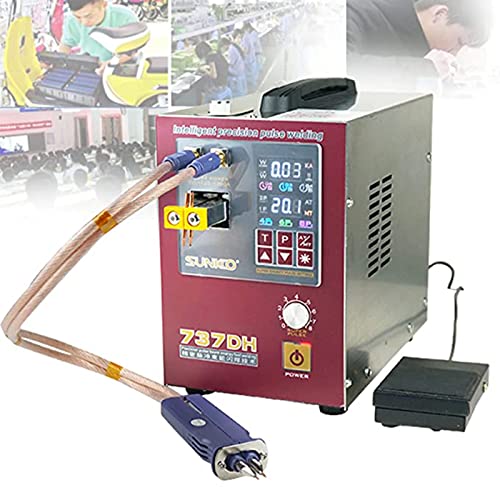 ALSUP 737DH Induction time delay Battery spot Welder, Intelligent Welder, Pulse spot Welder, 18650 Lithium ion Battery Welding, Heavy Duty Small Welder CE Certification