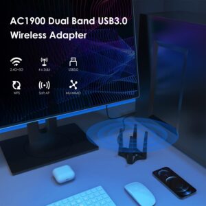 USB3.0 WiFi Adapter for PC + AX1800 WiFi 6 1800 Mbps Wireless Router