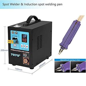 ALSUP Portable Spot Welding Equipment with,4.3 KW High Performance Battery Portable Handle Spot Welder Welder Welder for Lithium Batteries CE Certified