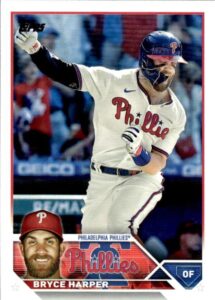 2023 topps #3 bryce harper philadelphia phillies baseball official trading card of the mlb