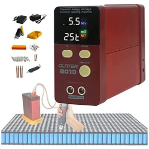 alsup capacitor energy storage spot welder, 801d, 12kw mini portable precision pulse battery welder, suitable for 18650, 14500 lithium battery pack construction