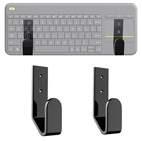 Keyboard Wall Hanger Universal for Gaming Mechanical Keyboards, Keyboard Wall Mount Storage Organizer Compatible with Logitech/Razer/Microsoft/Kensington, etc., for Devices Thickness < 2.5cm