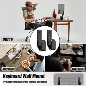 Keyboard Wall Hanger Universal for Gaming Mechanical Keyboards, Keyboard Wall Mount Storage Organizer Compatible with Logitech/Razer/Microsoft/Kensington, etc., for Devices Thickness < 2.5cm