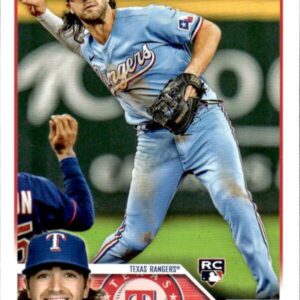 2023 TOPPS #37 JOSH SMITH RC TEXAS RANGERS BASEBALL OFFICIAL TRADING CARD OF THE MLB