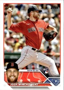 2023 topps #76 josh winckowski rc boston red sox baseball official trading card of the mlb