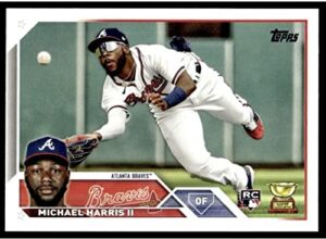 2023 topps 226 michael harris ii rookie rc atlanta braves baseball card series 1