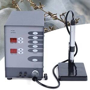 CNCEST 16.1 * 12 * 10.2inch Automatic CNC Spot Welder 110V/100W，Automatic Pulse Argon CNC Spot Welding Machine 600A Jewelry Welder Repair Tool，For Pure Gold Welding/Jewelry Repair Welding