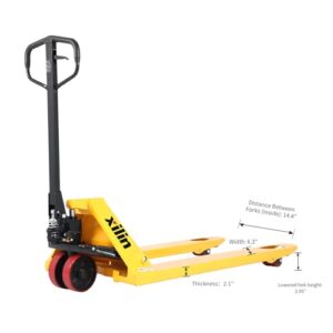 Xilin Manual Pallet Jack Hand Pallet Truck 48" Lx27“W 6600lbs Capacity BF-III-3