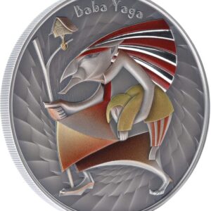 2023 DE World of Cryptids PowerCoin Baba Yaga 1 Oz Silver Coin 2$ Niue 2023 1 Oz Antique Finish