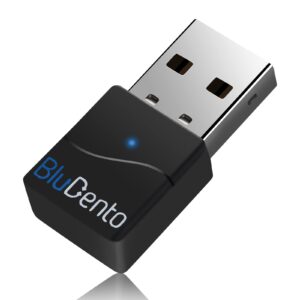 bludento t1 usb bluetooth 5.2 audio transmitter adapter for connecting bluetooth headphones to ps4/5, switch, desktop pc, aptx adaptive aptx hd aptx low latency audio dongle