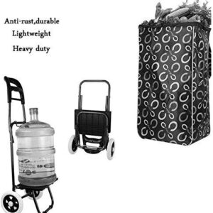 Shopping Trolley on Wheels Multi Function Shopping Cart,Portable Cart Collapsible Trolley Luggage Cart Cart Arc Design Appearance Atmosphere Storage Hand Trucks,