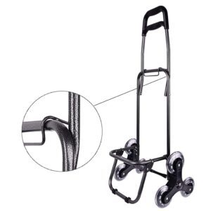 Shopping Trolley on Wheels Multi Function Shopping Cart Climbing Stairs Cart Small Cart Collapsible Crystal Wheel Trolley Lever Car Small Trailer Luggage Cart Contains Cloth Bag Storage Hand Trucks