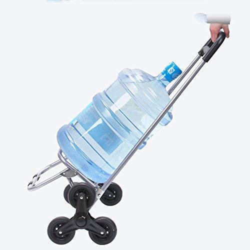 Shopping Trolley on Wheels Multi Function Shopping Cart Large Capacity Lightweight Wheeled Trolley 6 Wheels Blue Push Cart Bag Storage Hand Trucks,