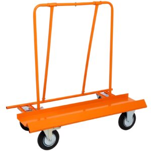 homvent heavy duty drywall sheet cart, 1800lbs load capacity drywall cart dolly drywall sheet cart & panel dolly handling sheetrock sheet panel service cart with wheels (1800lbs)