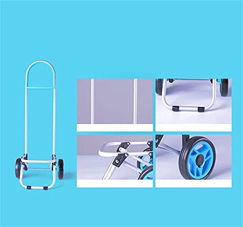 Shopping Trolley on Wheels Multi Function Shopping Cart Aluminum Alloy Cart/Luggage Cart/Trolley/Portable Cart/Folding Trolley/Ad 15 Kg Storage Hand Trucks,