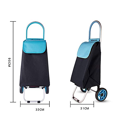 Shopping Trolley on Wheels Multi Function Shopping Cart Aluminum Alloy Cart/Luggage Cart/Trolley/Portable Cart/Folding Trolley/Ad 15 Kg Storage Hand Trucks,