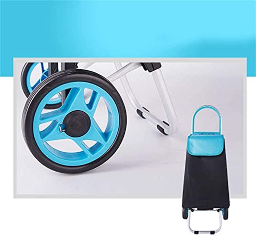 Shopping Trolley on Wheels Multi Function Shopping Cart Aluminum Alloy Cart/Luggage Cart/Trolley/Portable Cart/Folding Trolley/Ad 15 Kg Storage Hand Trucks,