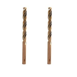 2pcs 5mm metric m35 cobalt steel heat resistant twist drill bit straight shank to cut through hard metals, 5% cobalt m35 grade hss-co