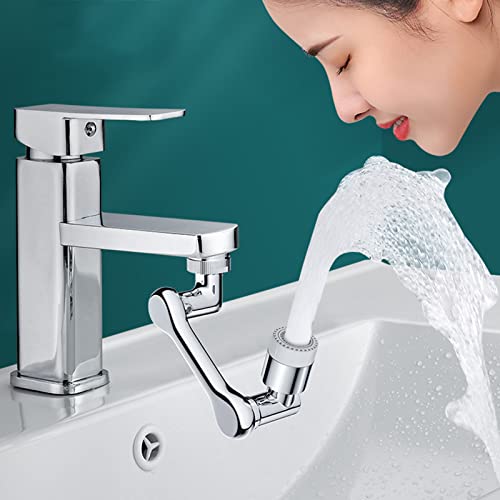 1080 Rotating Faucet Extender Aerato,1080 Faucet Extender Brass,Universal Splash Filter Faucet 1080 Rotating,2 Water Outlet Modes,for washbasin