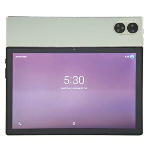 Qinlorgo 4G Calling Tablet, 100‑240V Green 10in Tablet for Entertainment (US Plug)