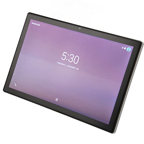 Naroote 10 Inch Tablet, Gray Octa Core Processor HD Tablet 100-240V for Study for Android 11 (US Plug)