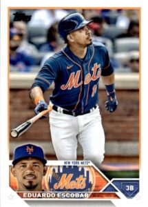 2023 topps #118 eduardo escobar new york mets baseball official trading card of the mlb