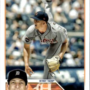 2023 TOPPS #184 BEAU BRIESKE DETROIT TIGERS BASEBALL OFFICIAL TRADING CARD OF THE MLB