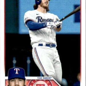 2023 TOPPS #141 JONAH HEIM TEXAS RANGERS BASEBALL OFFICIAL TRADING CARD OF THE MLB