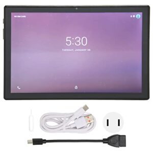 Naroote 10in Tablet, 8 Core CPU 4G Calling Tablet Green for Travel (US Plug)