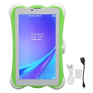 VINGVO Kids Tablet, Tablet Dual SIM Eye Protection Green 6000mah Rechargeable Battery RAM 3GB ROM 32GB 7 Inch for Home (US Plug)