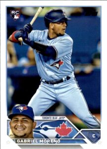 2023 topps #169 gabriel moreno rc toronto blue jays baseball official trading card of the mlb