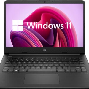 HP Stream 14 HD Display, Intel Celeron N4120 Quad-Core Processor, 16GB DDR4 Memory, 128GB Storage (64GB eMMC+64GB Card),WiFi,Webcam,Bluetooth,1-Year Microsoft 365, Win 11 S, Jet Black |TGCD Bundle