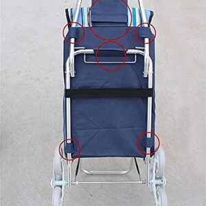 Shopping Trolley on Wheels Multi Function Shopping Cart Six Rounds Climbing Stairs Trolley/Grocery Trailer/Folding Cart/Aluminum Alloy Pull Rod Car/Elderly Bag Car/Portable Cart Storage Hand Trucks