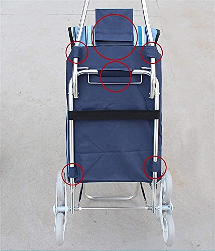 Shopping Trolley on Wheels Multi Function Shopping Cart Six Rounds Climbing Stairs Trolley/Grocery Trailer/Folding Cart/Aluminum Alloy Pull Rod Car/Elderly Bag Car/Portable Cart Storage Hand Trucks