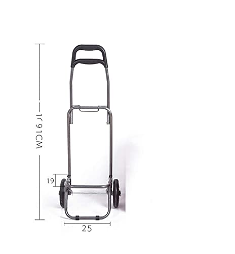 Shopping Trolley on Wheels Multi Function Shopping Cart Travel Elderly Collapsible Portable Cart Luggage Cart Lever Car Trolley Storage Hand Trucks,Navy Blue ,