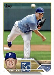 2023 topps #189 brad keller kansas city royals baseball official trading card of the mlb